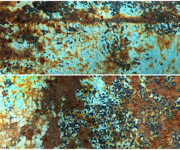 ArtStation - 15 Teal Rust Textures | Resources