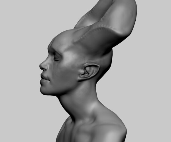 ArtStation - Female Creature Bust | Resources