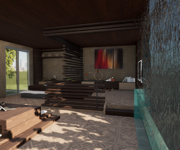 ArtStation - 3D Revit studio apartment interior design | Resources