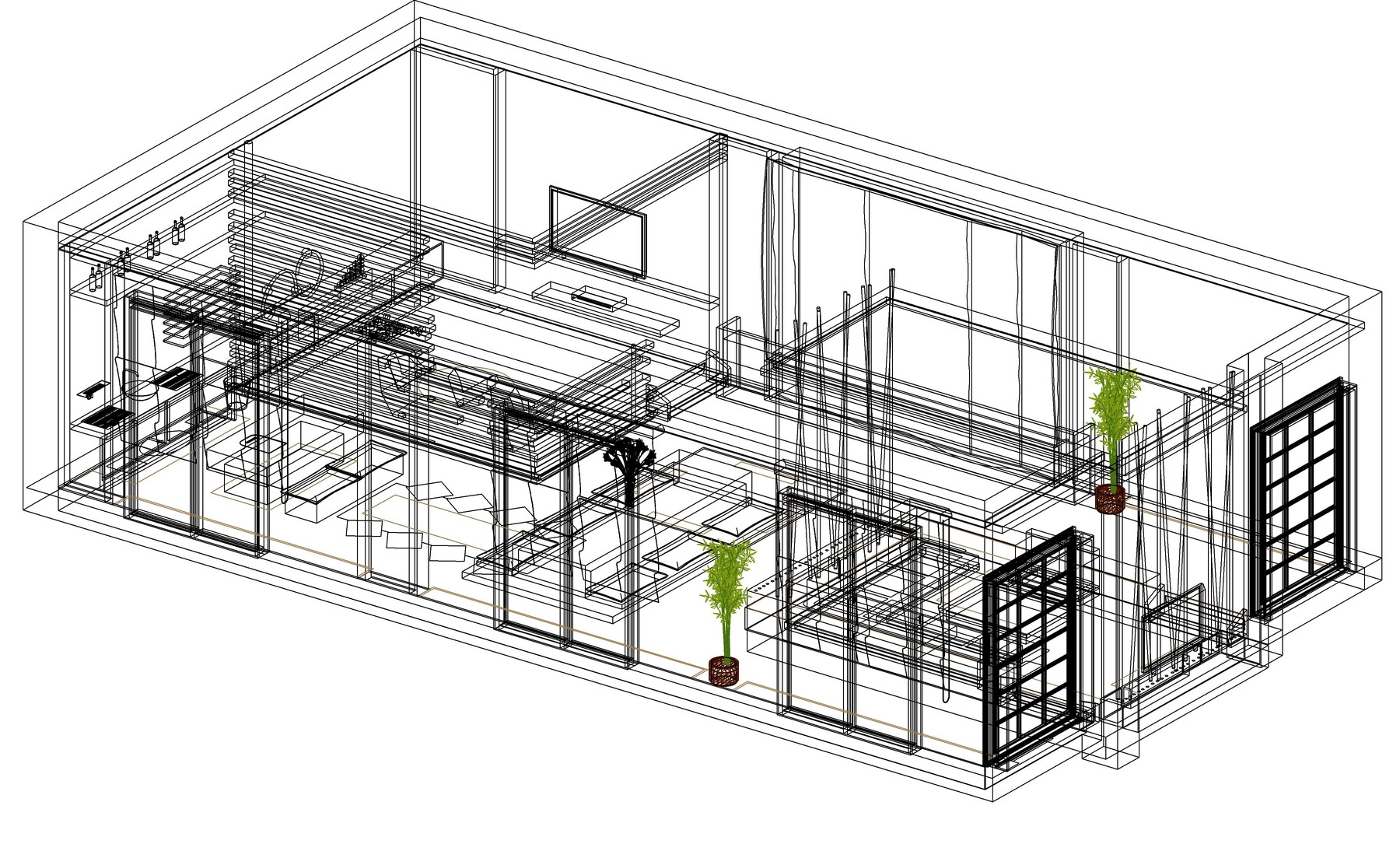 ArtStation - 3D Revit studio apartment interior design | Resources