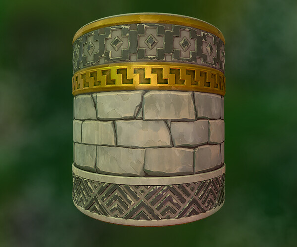 ArtStation - Stylized Inca Trim | Game Assets