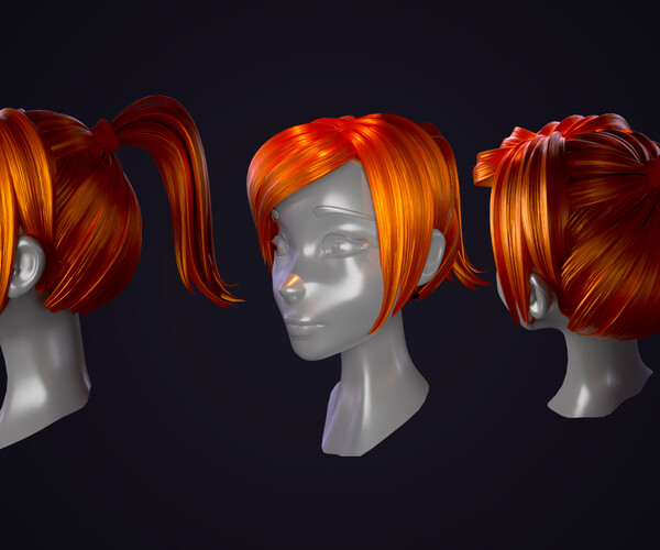 ArtStation - Hair-pack | Game Assets