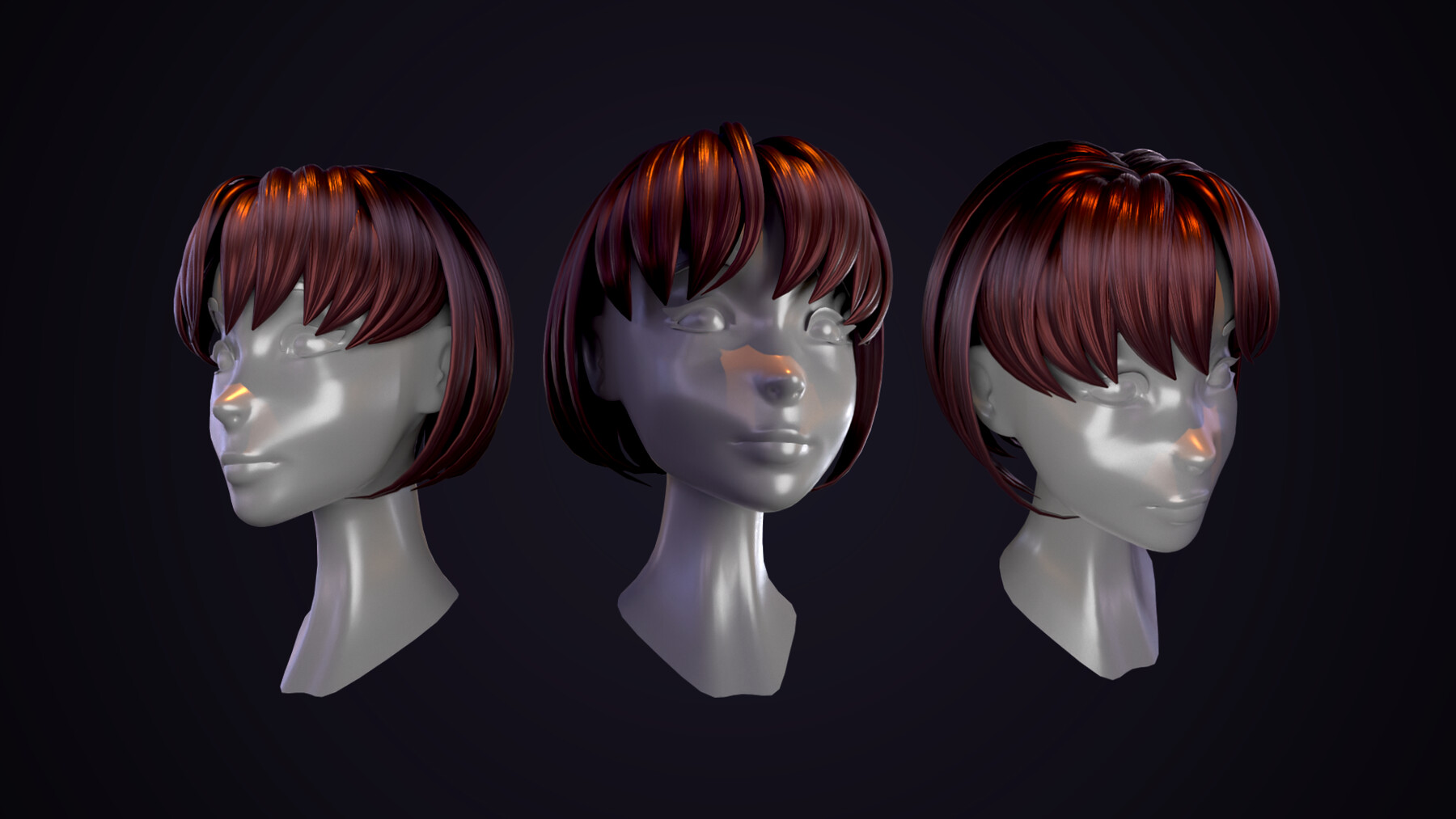 ArtStation - Hair-pack | Game Assets