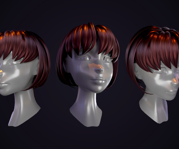 ArtStation - Hair-pack | Game Assets