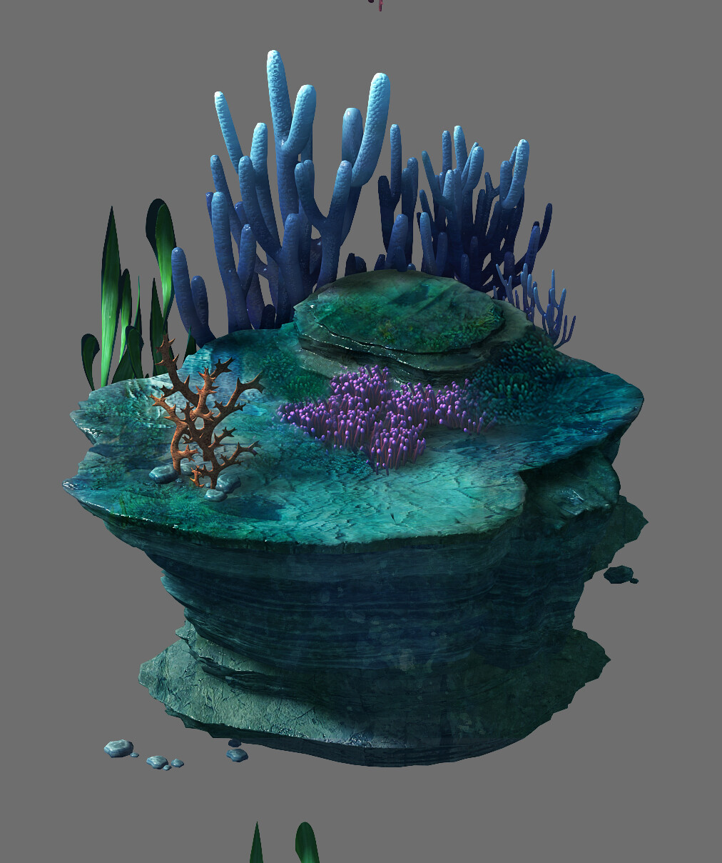 ArtStation - Game Model - Seabed - Seabed Reef | Game Assets