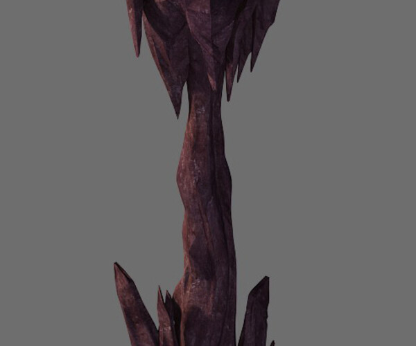 ArtStation - Game model - the stone pillars in the volcano cave | Game ...