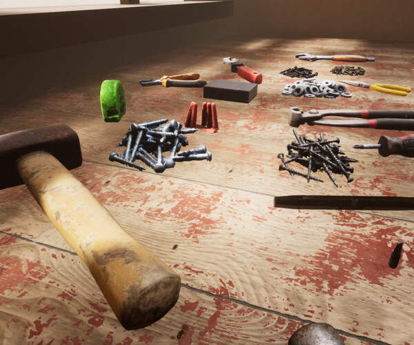 ArtStation - Photoscanned Tools Vol 1 For Unreal Engine | Game Assets