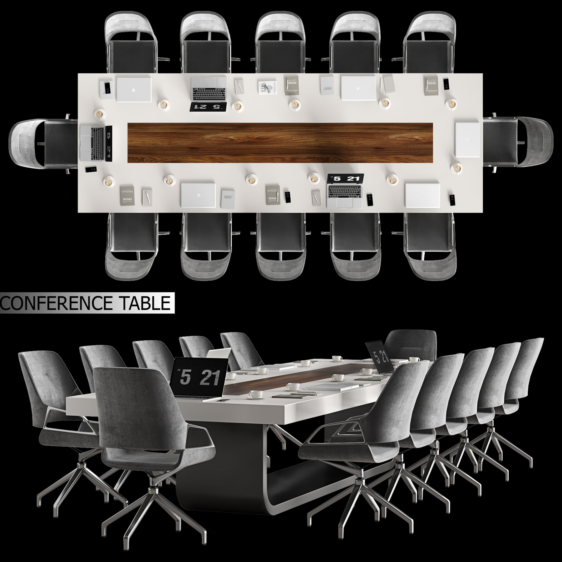 ArtStation - Confrance Table 03 | Resources