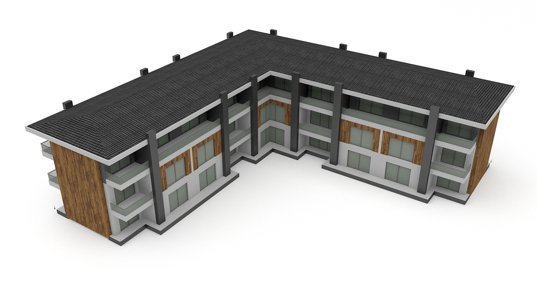 ArtStation - modern building 01 | Game Assets