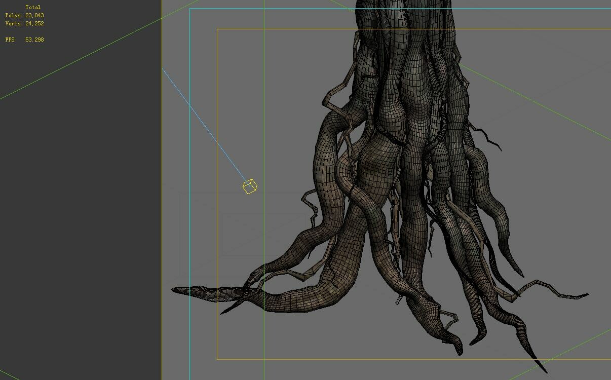 ArtStation - Game Model - Kashayana Buddha Forest Big Tree Root | Game Assets