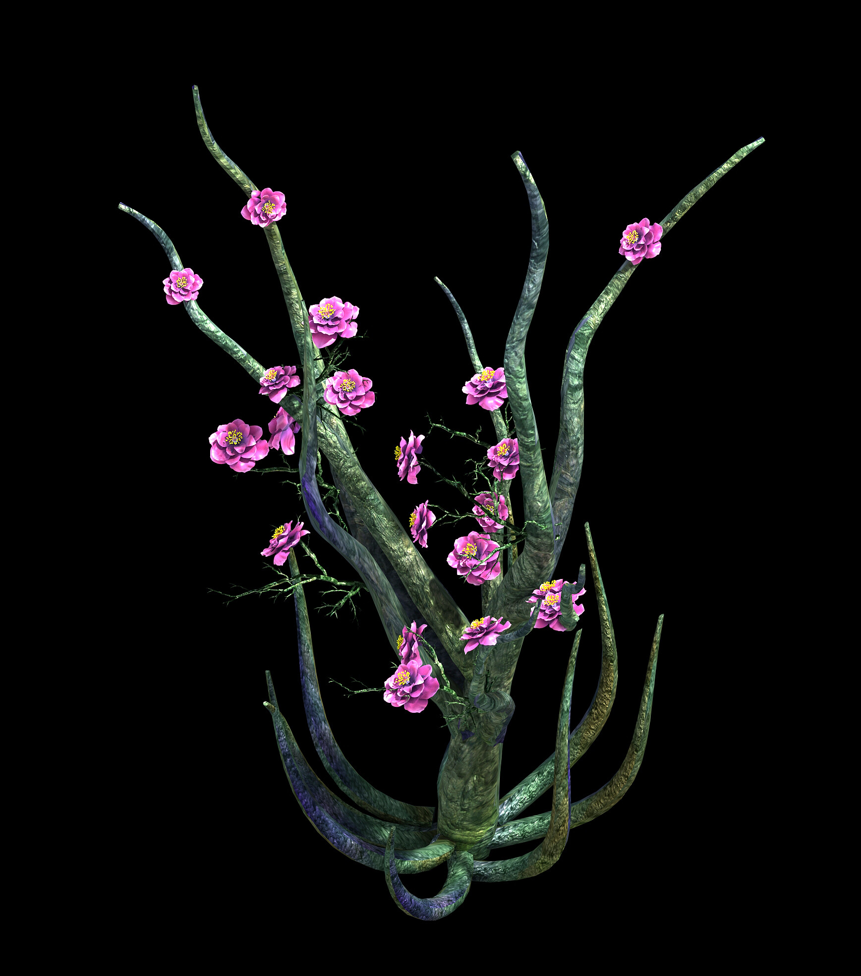 ArtStation - Wizard Forest - Supernatural Flowers 04 | Game Assets