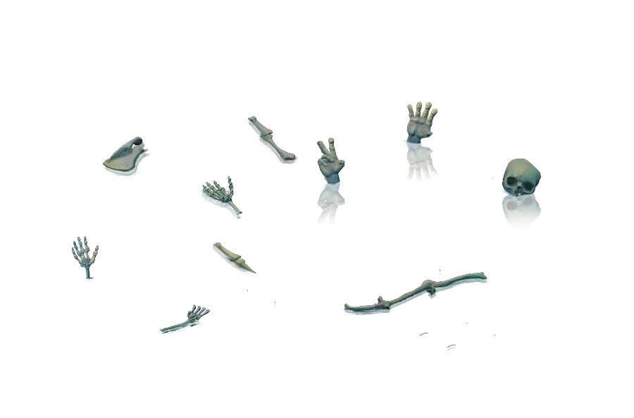 ArtStation - Cartoon version - swamp skull | Game Assets