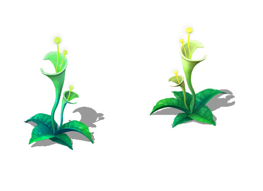 ArtStation - Cartoon version - plant mysterious light | Game Assets