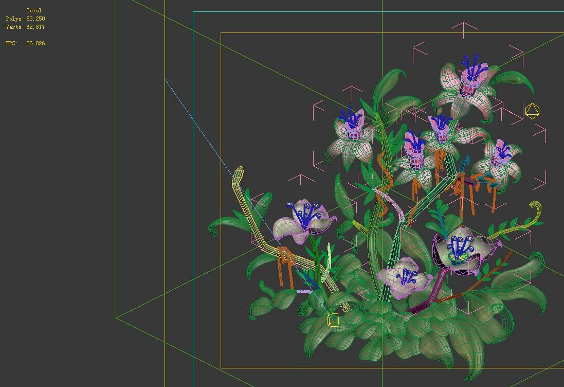 ArtStation - Hanging Garden - Xian Yun flowers combination | Game Assets