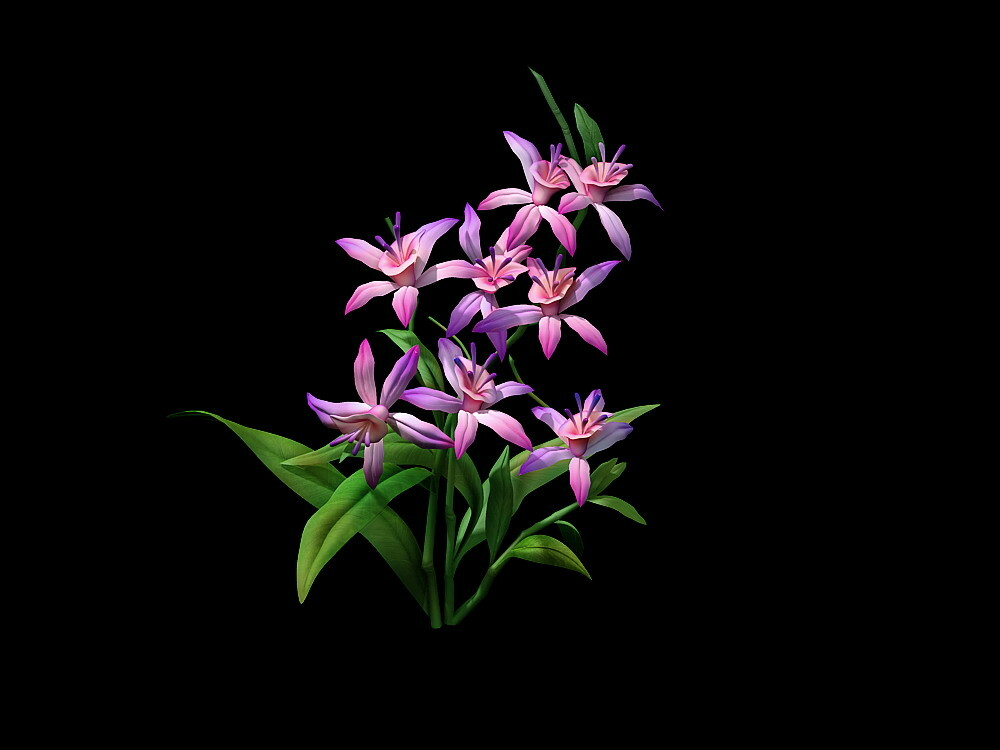 ArtStation - Game model - Hanging Garden - Fairy Cloud flowers | Game ...