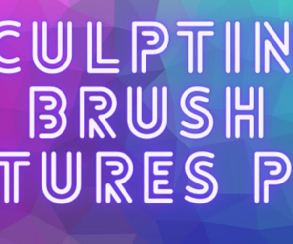 ArtStation - Sculpting Alpha Brush Textures Pack 1 | Brushes
