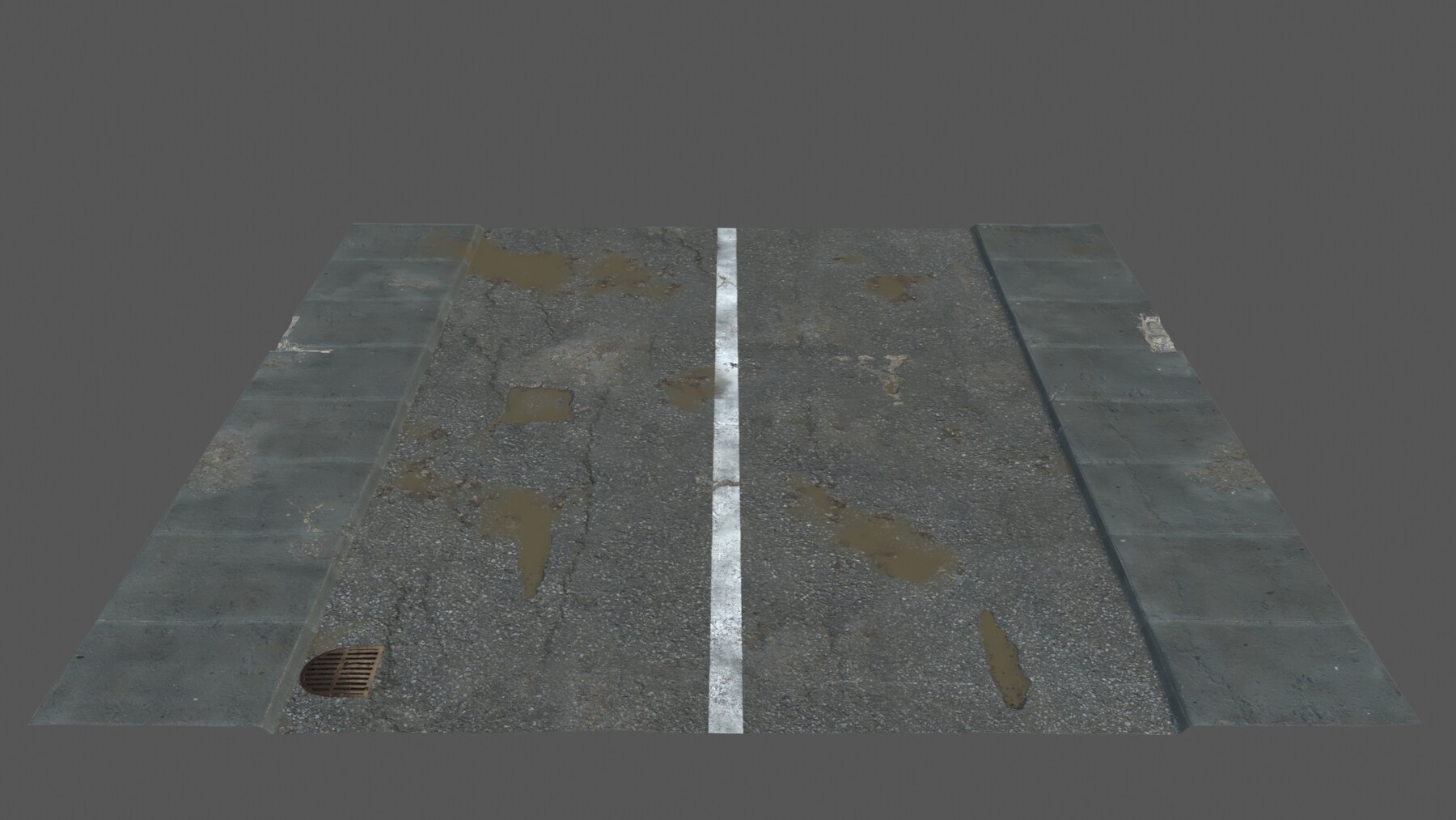 ArtStation - Abandoned street textures 4K | Resources