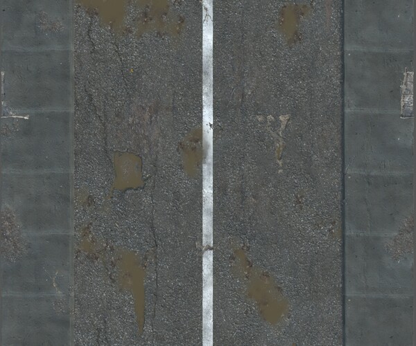 ArtStation - Abandoned street textures 4K | Resources