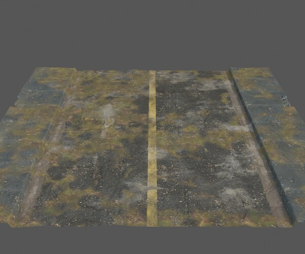 ArtStation - Abandoned street textures 4K | Resources