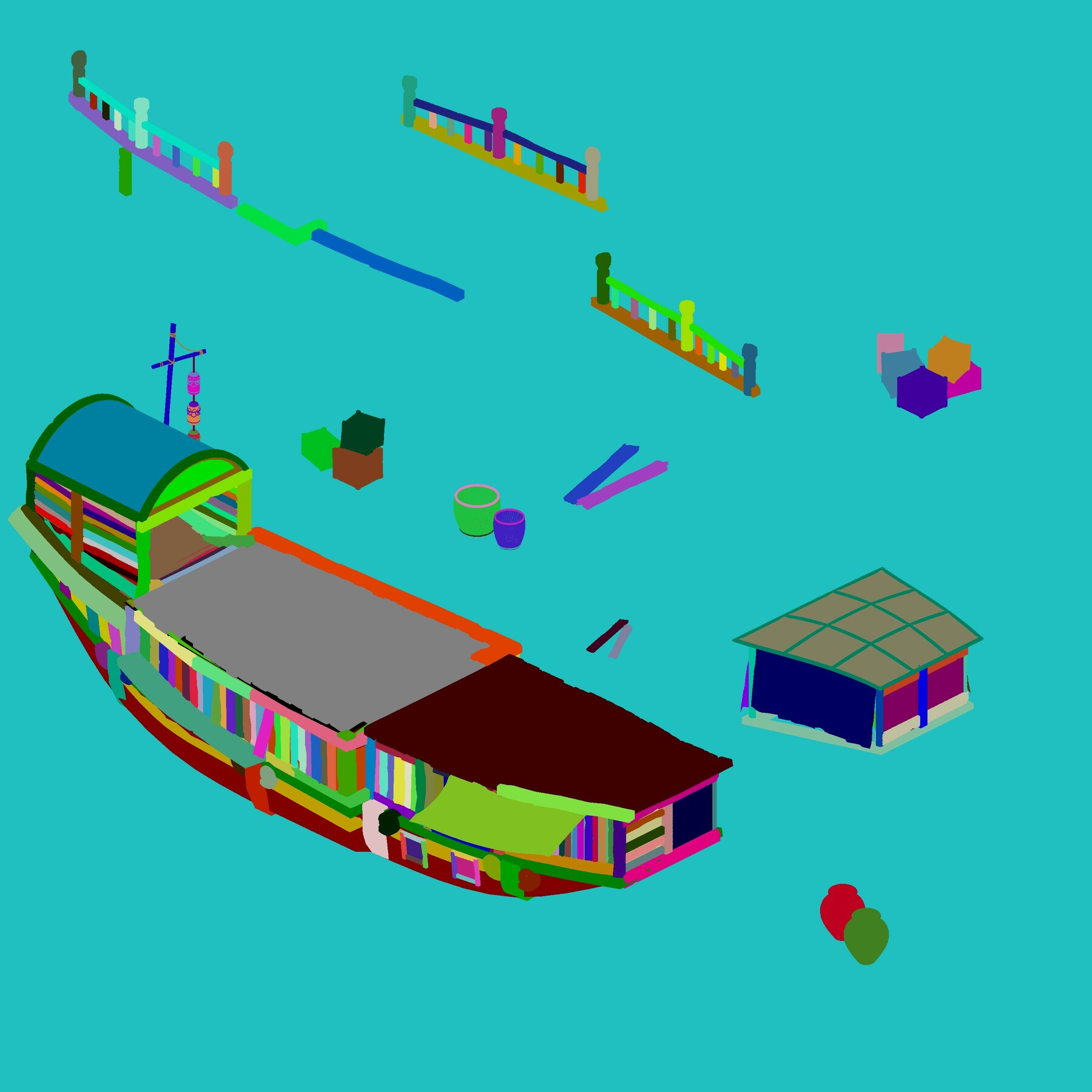 ArtStation - Traffic - Large wooden boat 2703 | Game Assets