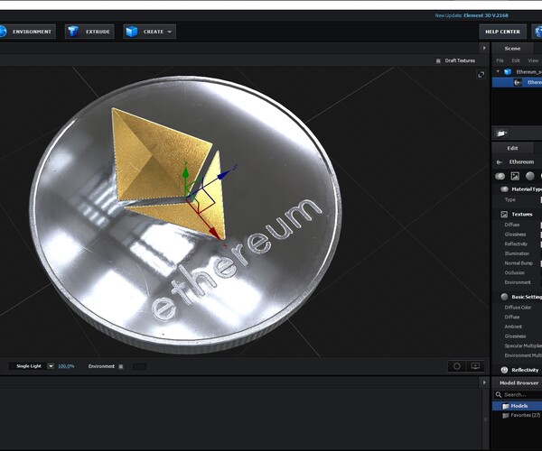 ArtStation - Ethereum 3D Model | Game Assets