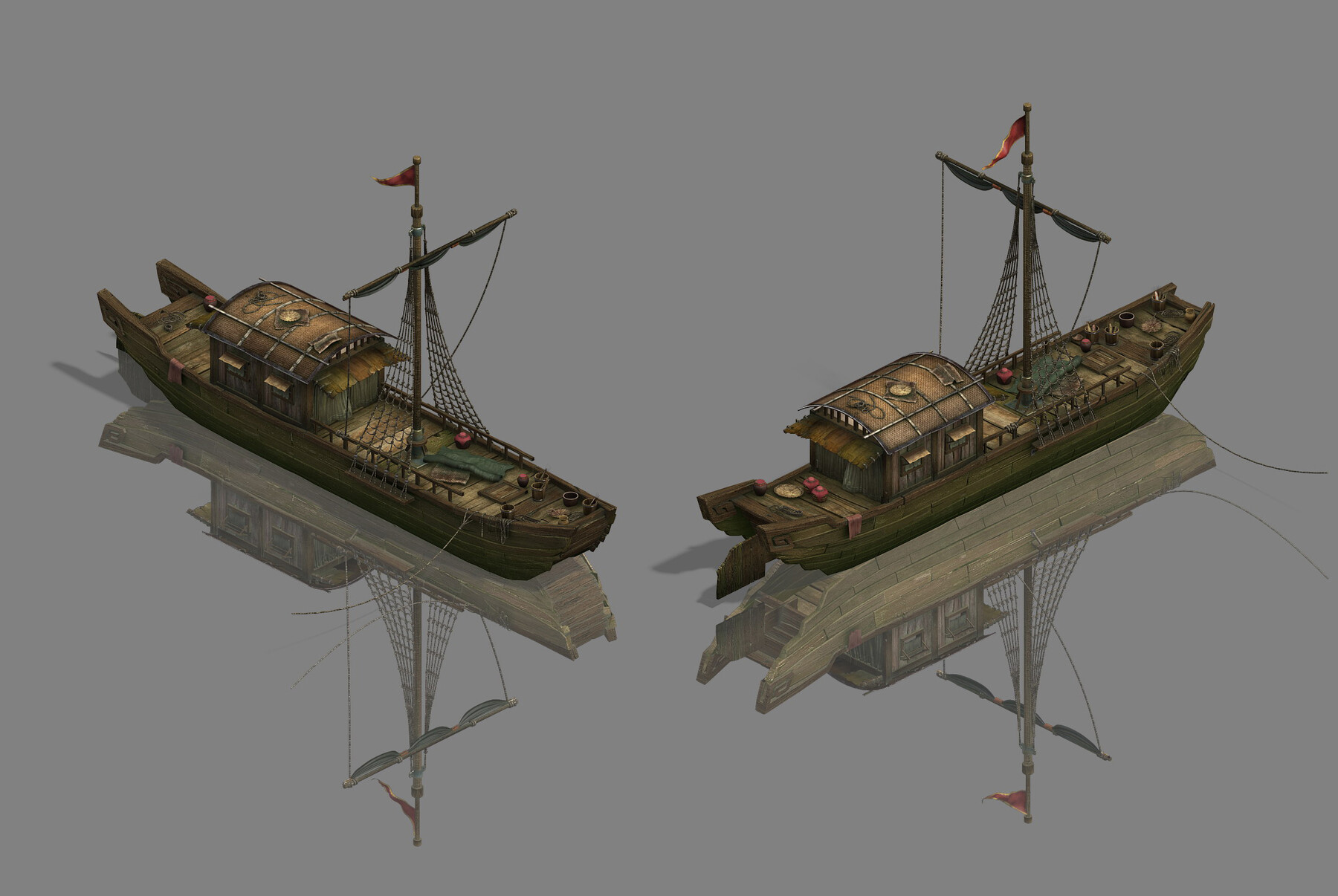 ArtStation - Canal - Boat | Game Assets