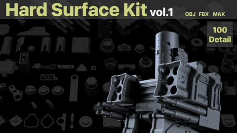 ArtStation - 100 Hard Surface Kit Vol.1 | Resources