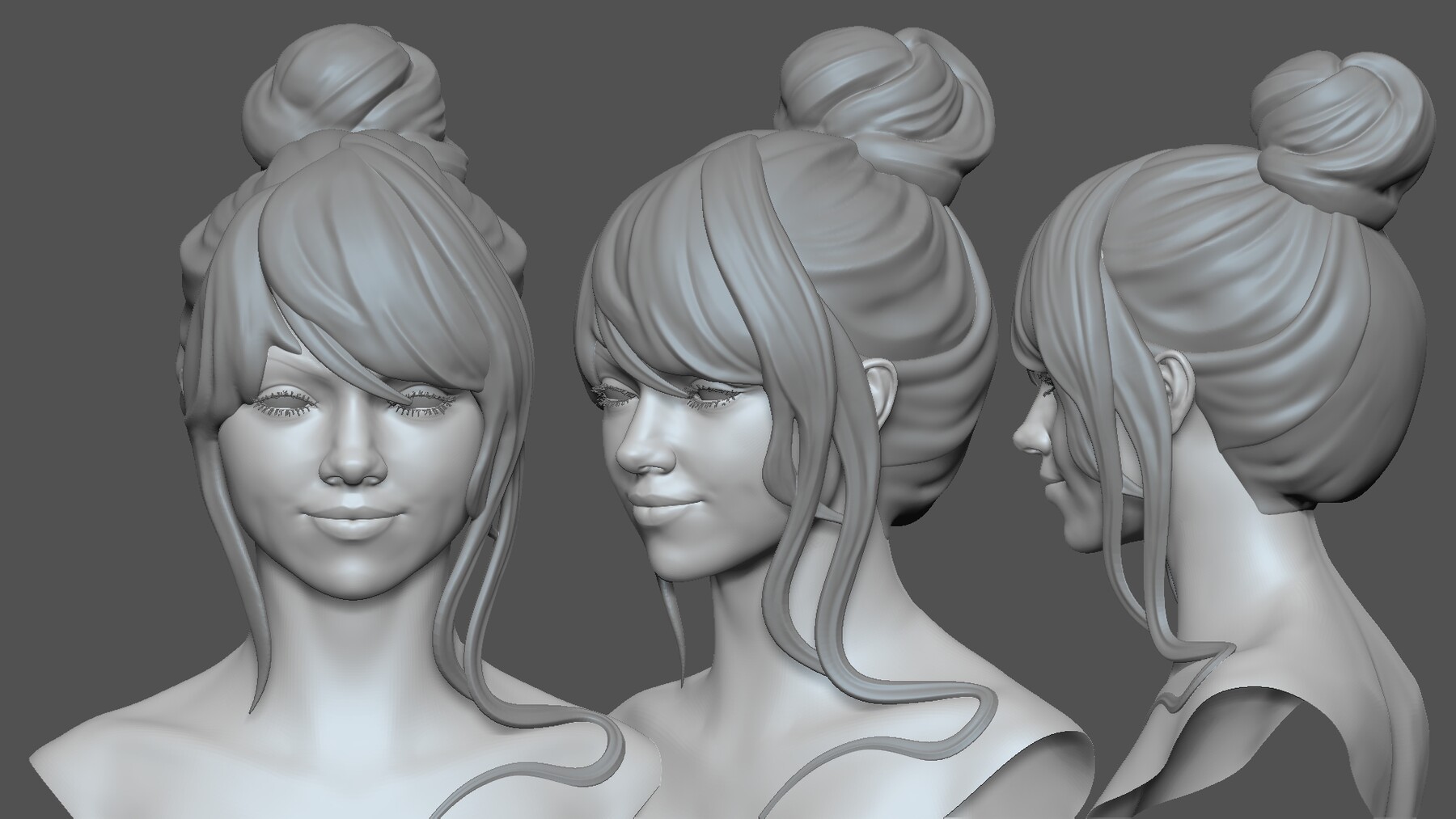 ArtStation - Female character Velvet base mesh zbrush 2019 sculpt ...