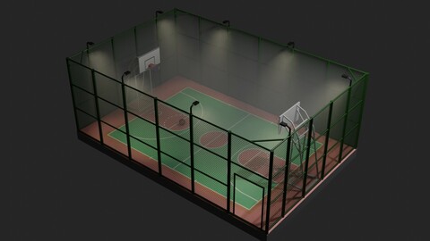 ArtStation - Basketball Court | Game Assets