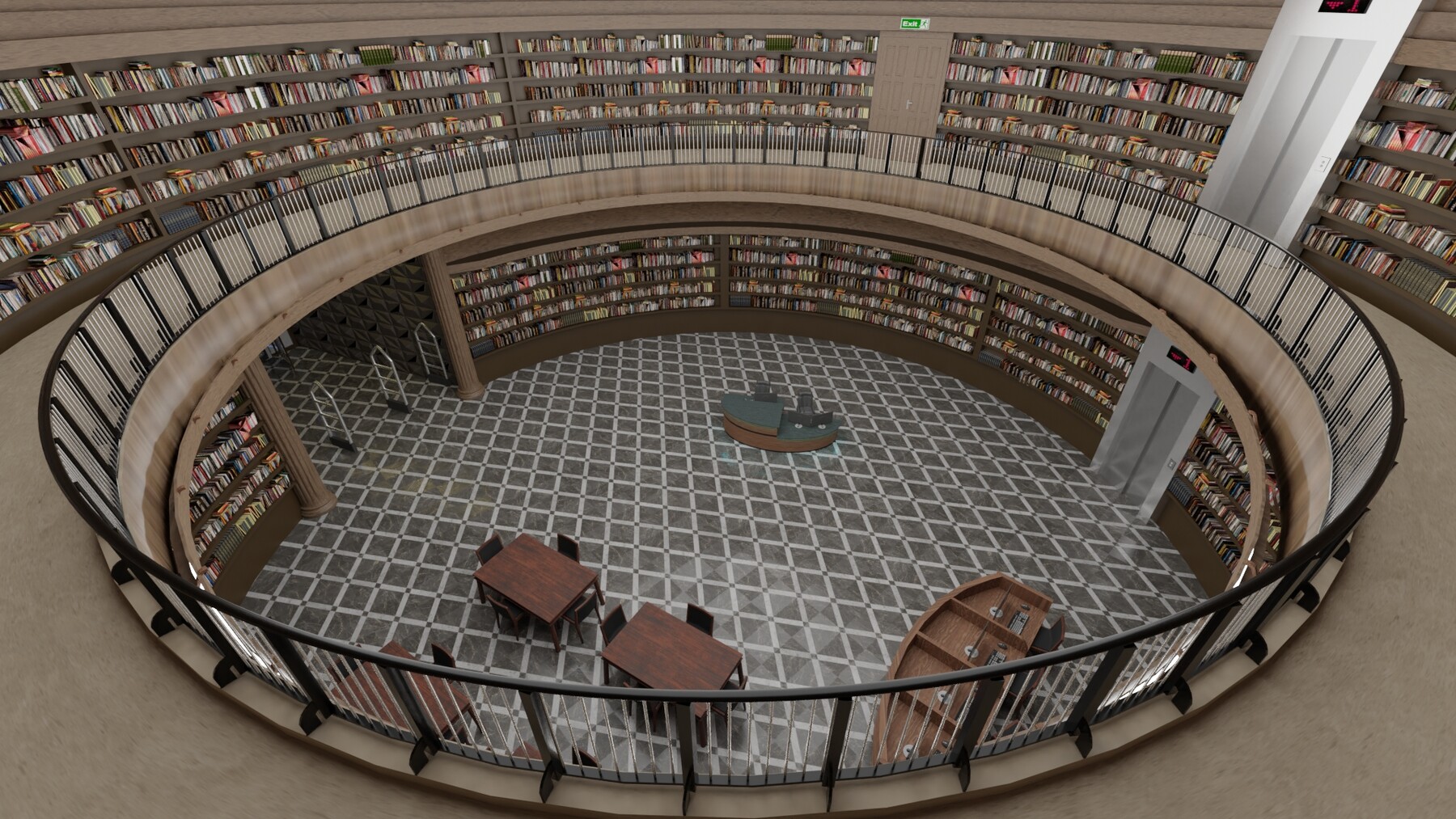 ArtStation - Public Library Interior | Game Assets
