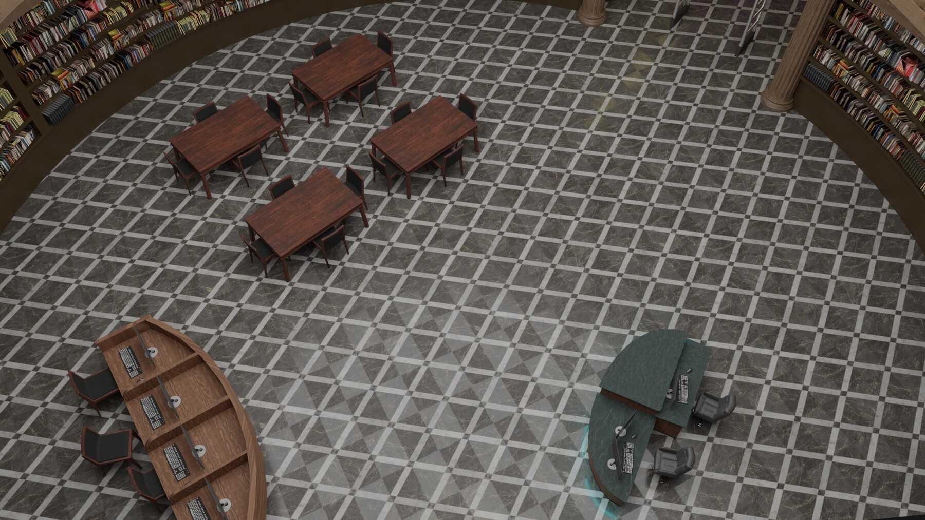 ArtStation - Public Library Interior | Game Assets