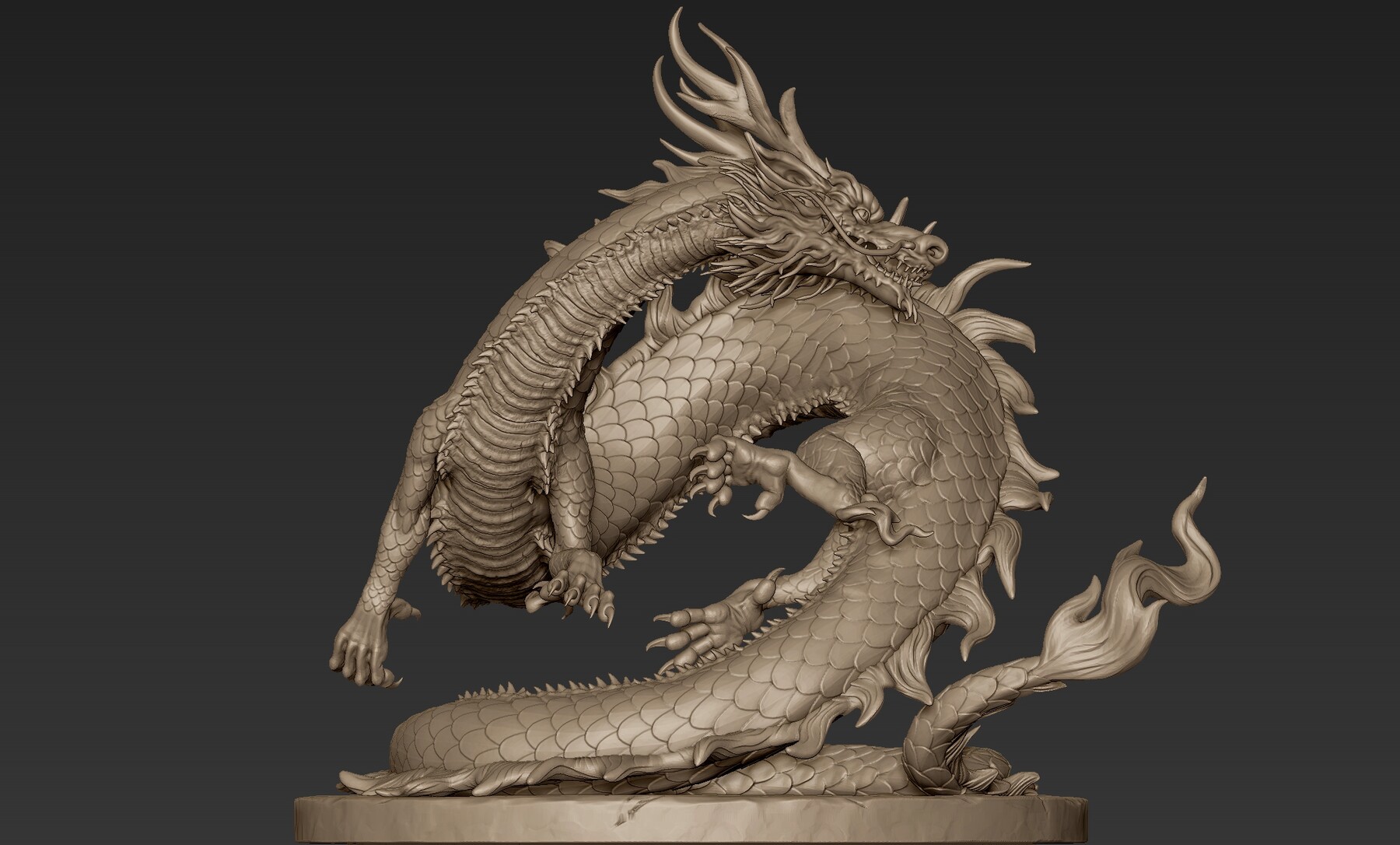 ArtStation - Asian Dragon Sculpt | Resources