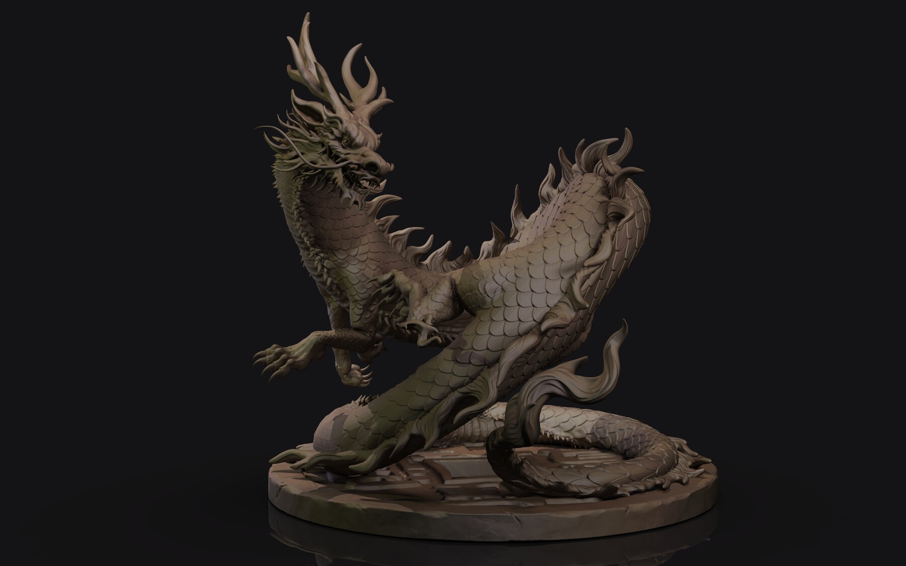 ArtStation - Asian Dragon Sculpt | Resources