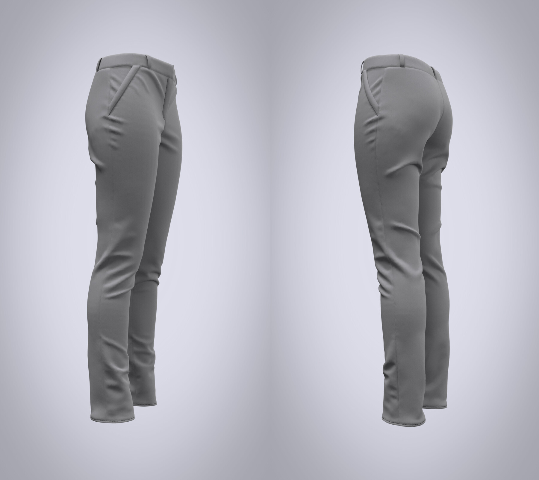 ArtStation - Womens Pants (Marvelous Designer / Clo 3D project) | Resources