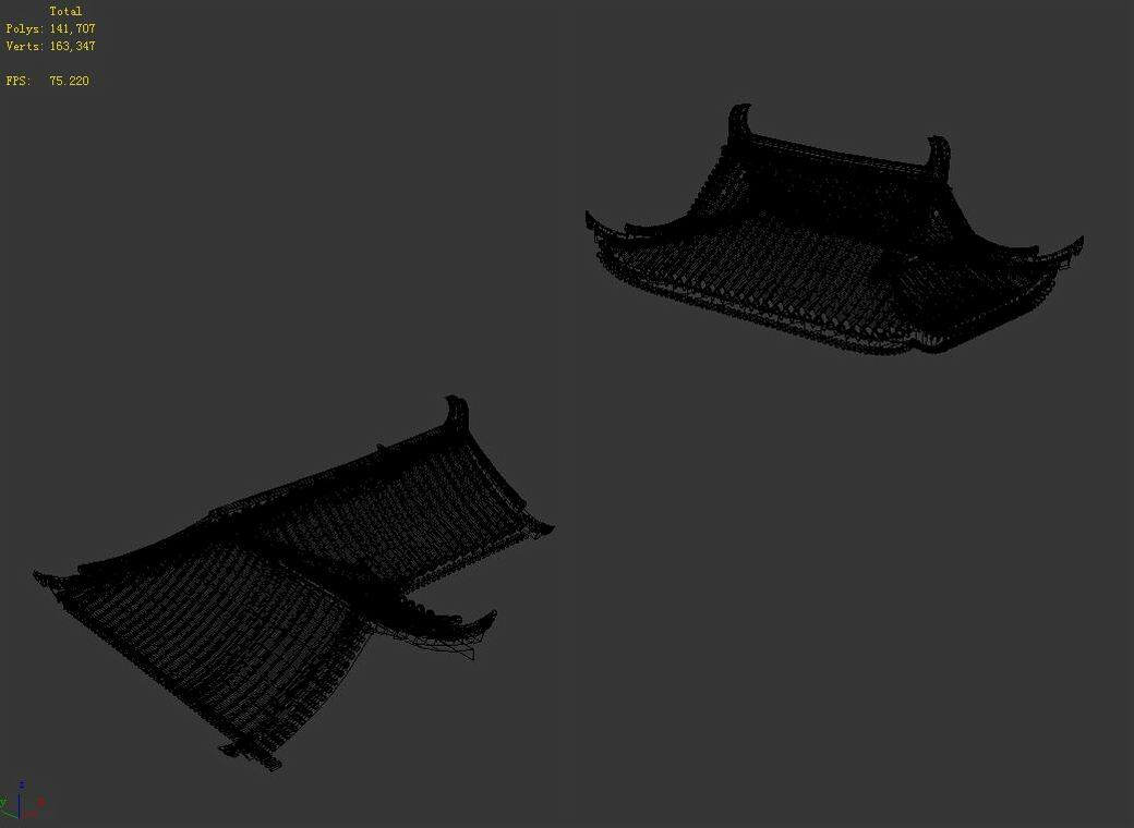 ArtStation - Building - Decoration - Roof 03 | Game Assets