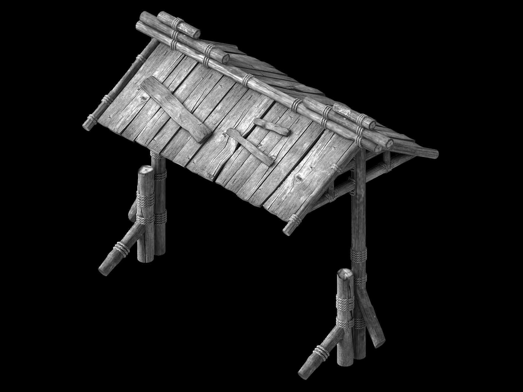 ArtStation - Journey to the West - Wooden Gate 01 | Game Assets