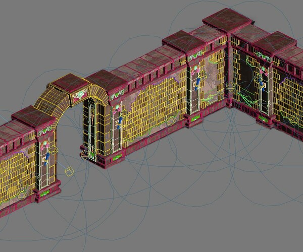 ArtStation - Evil creatures - wall 02 | Game Assets