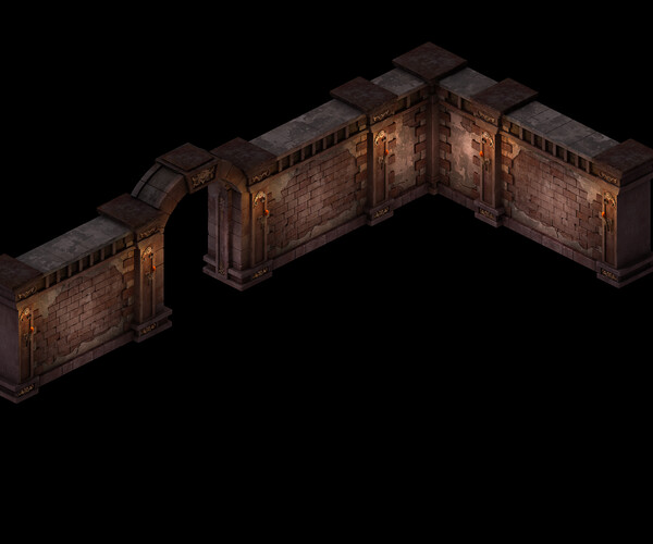 ArtStation - Evil creatures - wall 02 | Game Assets