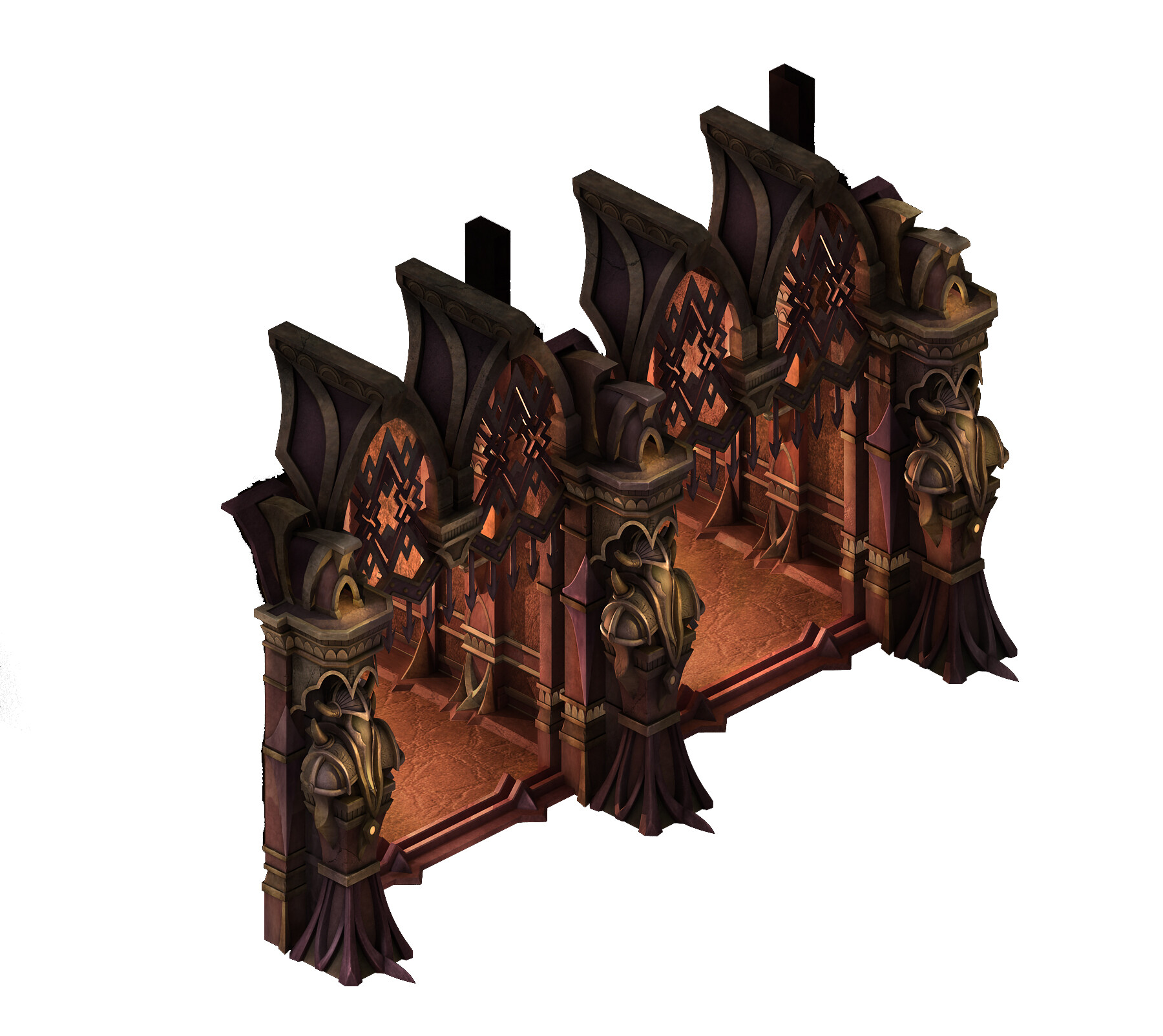 ArtStation - Evil creatures - windows 07 | Game Assets