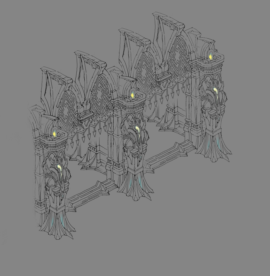 ArtStation - Evil creatures - windows 07 | Game Assets