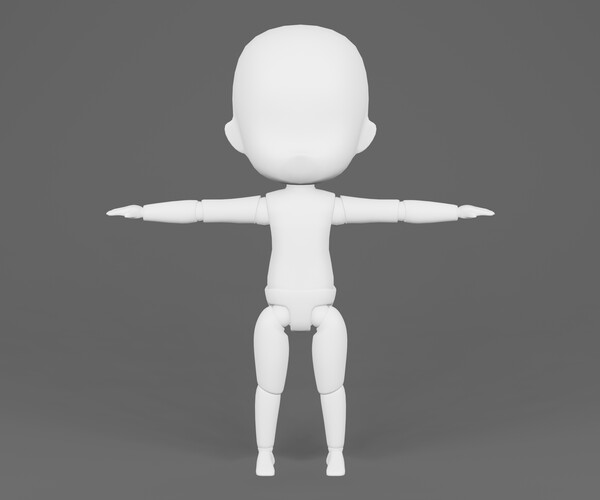 ArtStation - SD Nendoroid base mesh | Resources