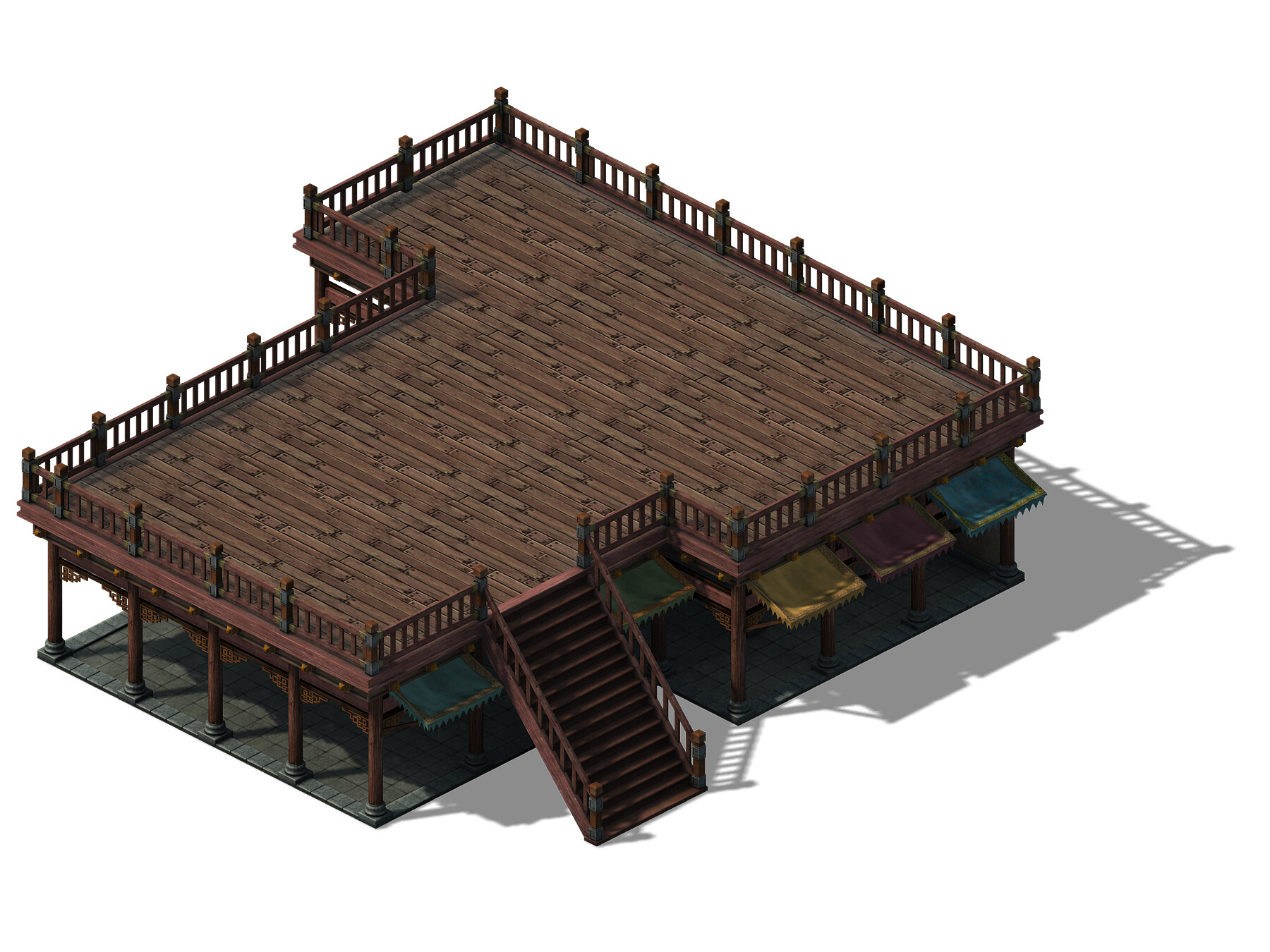 ArtStation - War - building market base | Game Assets