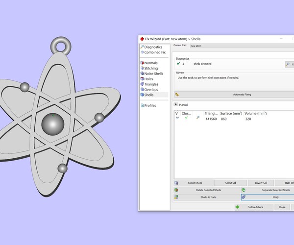 ArtStation - New atom 3D print model | Resources