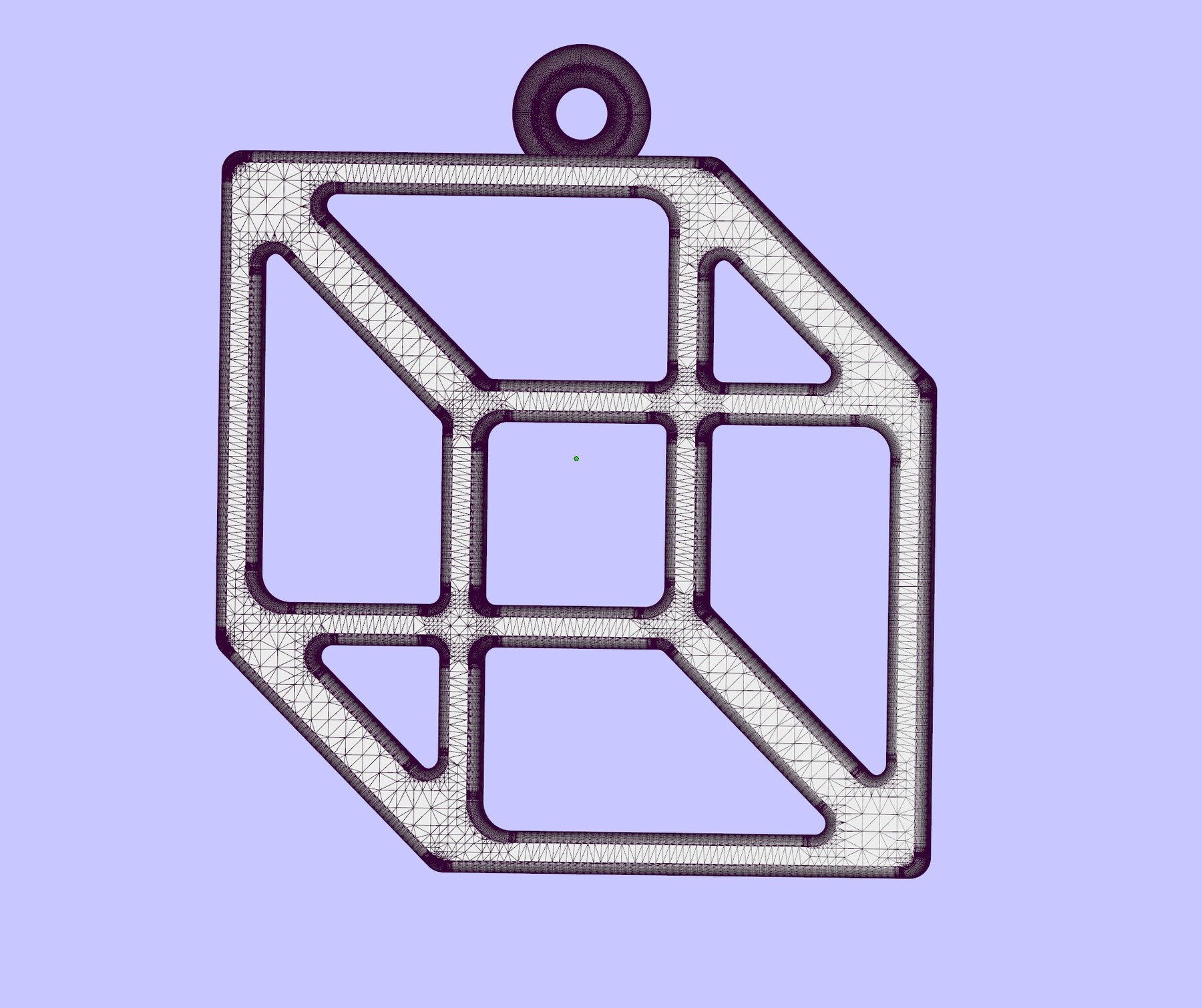ArtStation - Necker cube pendant 3D print model | Resources