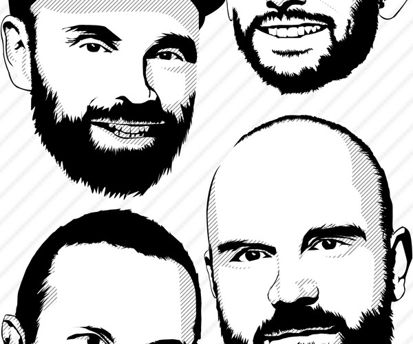 ArtStation - Coldplay Member Line Arts | Resources