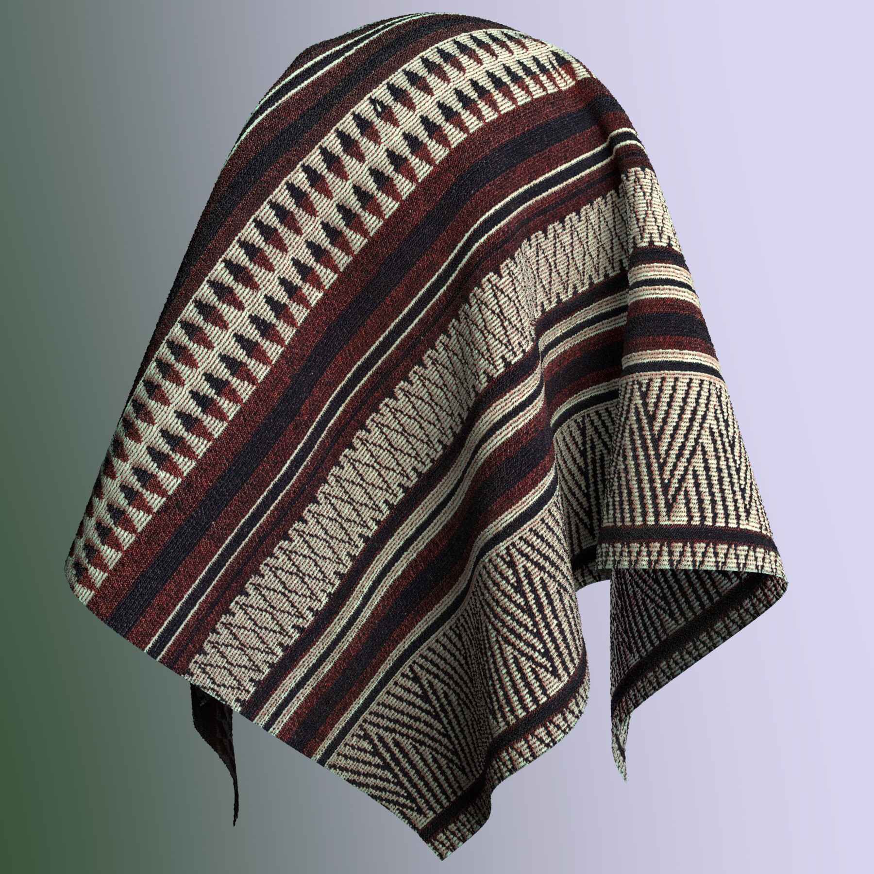 ArtStation - Red ornament carpet/tapestry PBR texture | Resources