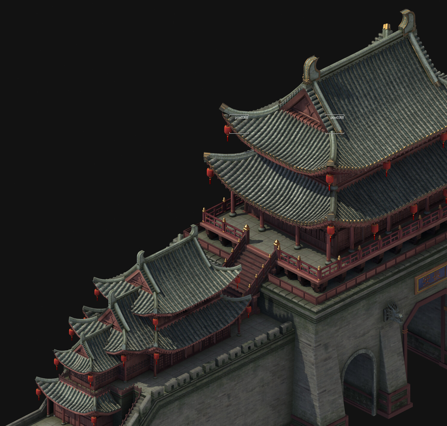 ArtStation - Kaifeng City - City Gate 01 | Game Assets
