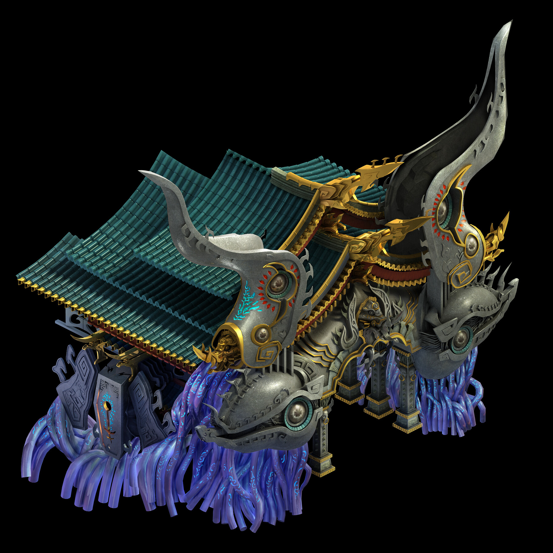 ArtStation - Devil Palace - Central Building | Game Assets