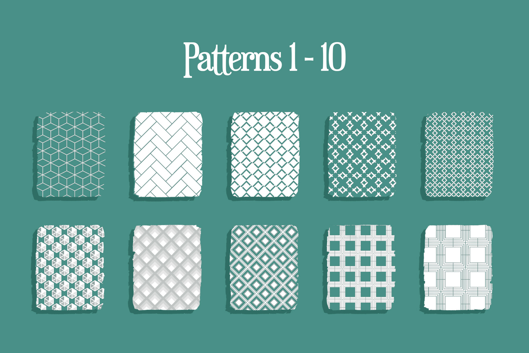 ArtStation - Procreate and Photoshop Geometric Pattern Brushes | Brushes