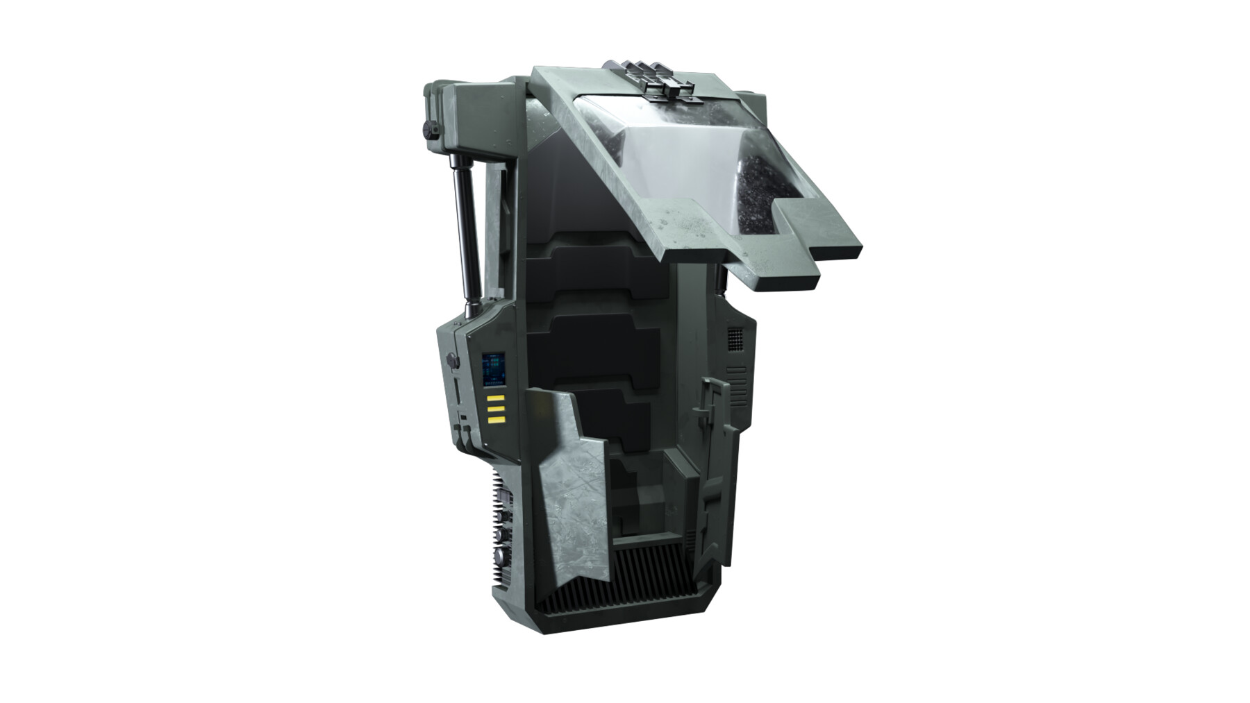 ArtStation - Sci-fi Cryostasis Capsule from HALO | Resources